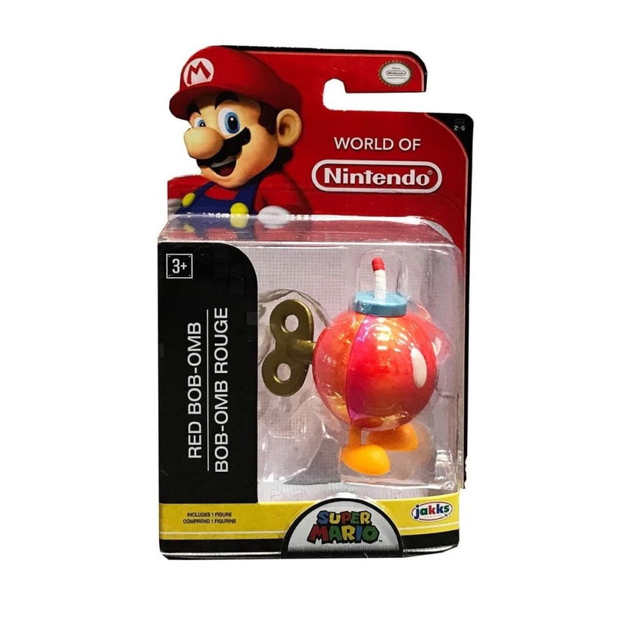 Jual JAKKS Pacific Action Figure 2,5 Inch Super Mario - Red Bob-Omb ...