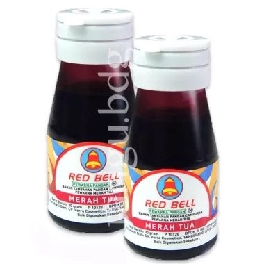 Jual Red Bell Pewarna Pangan Merah Tua 30gr RedBell Pewarna Makanan ...