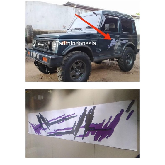 Jual stiker mobil katana Gx Dx Bri 4×2 4×4 Long Short Jimny | Shopee Indonesia