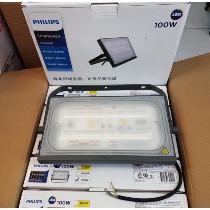 Jual Lampu Sorot LED Philips 100w BVP 174 Lampu tembak 100 watt FloodLight | Shopee Indonesia