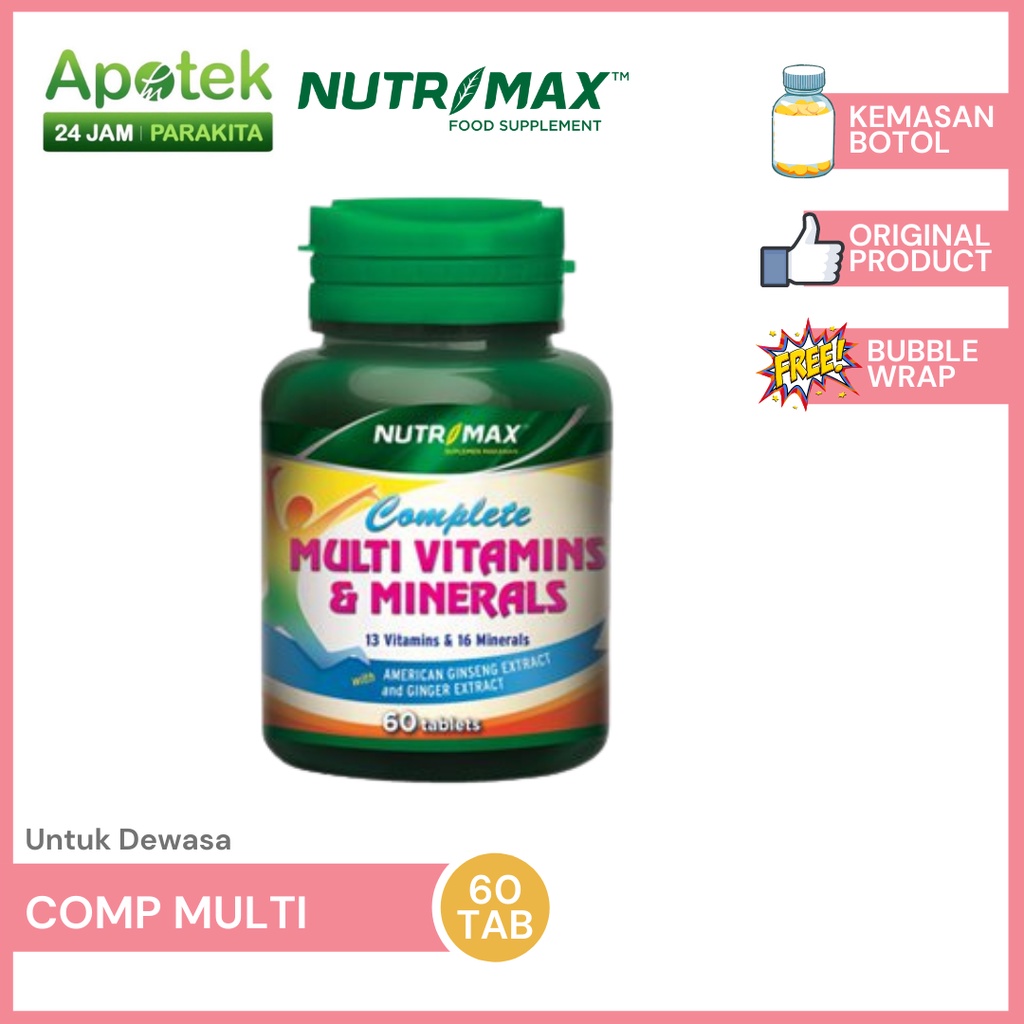 Jual Nutrimax Complete Plus // Nutrimax Complete Multivitamins dan Mineral | Shopee Indonesia