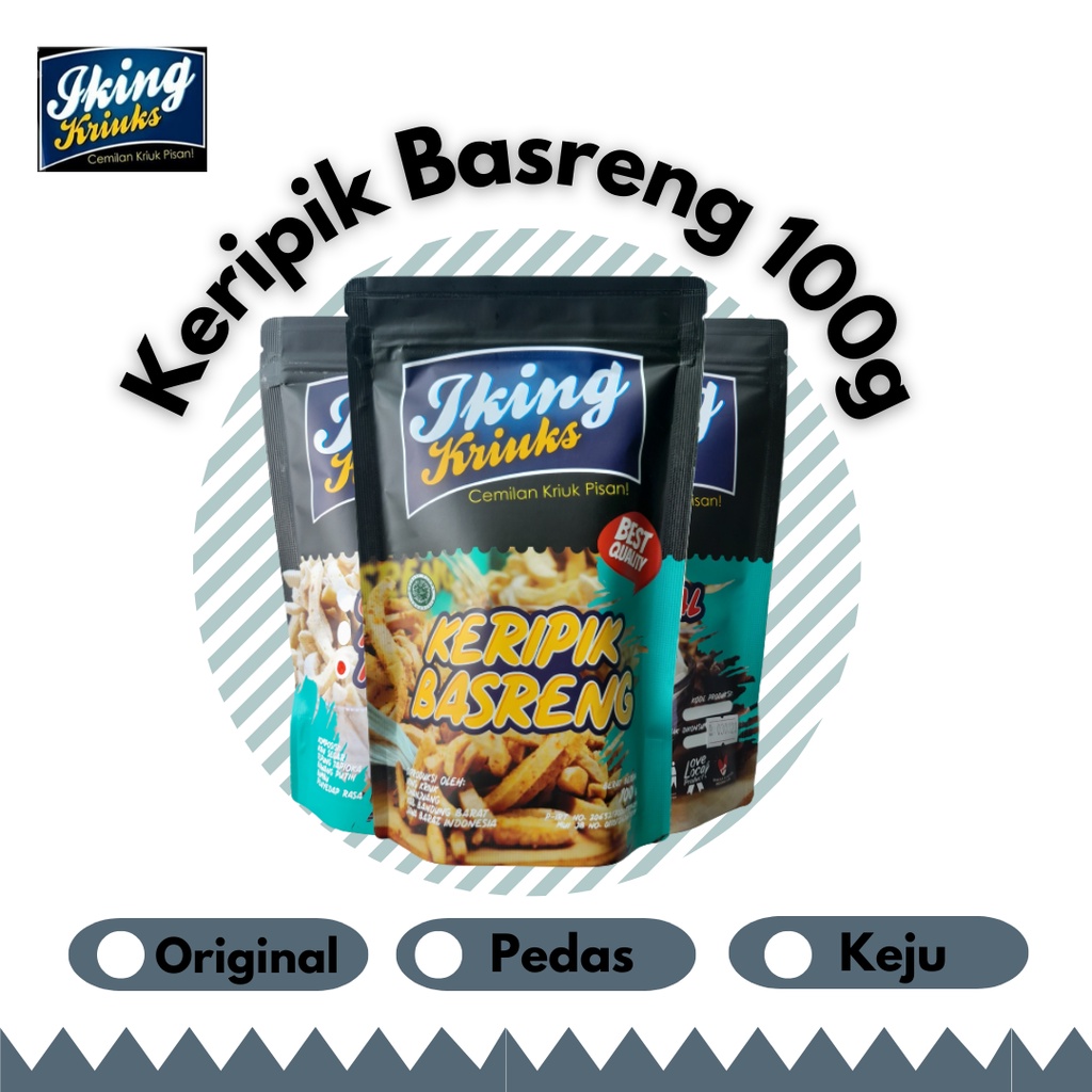 Jual IKING KRIUKS - Basreng Stick Pedas 100g Pouch - Cemilan Renyah ...