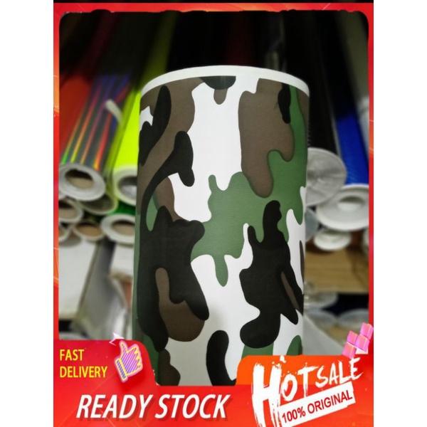Jual Stiker Skotlet Camo Army Sticker Doreng Stiker Loreng Army Skotlet Hijau Army | Shopee ...
