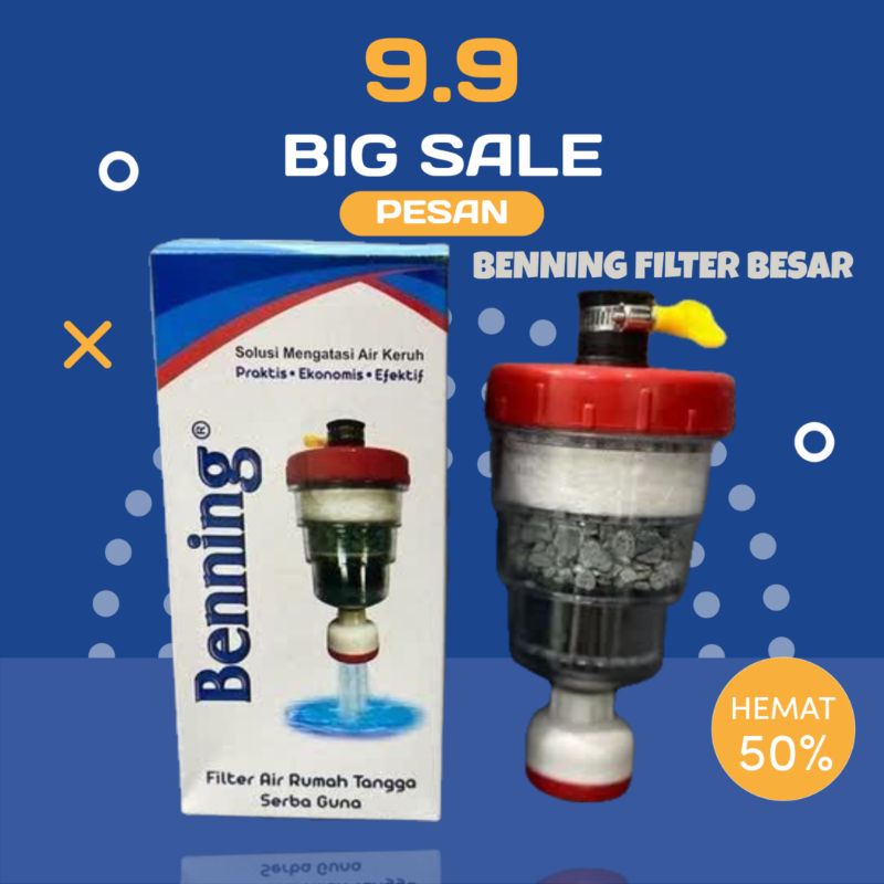 Jual Filter Air Kran BENNING Ukuran Besar Penyaring Air Kran Saringan ...