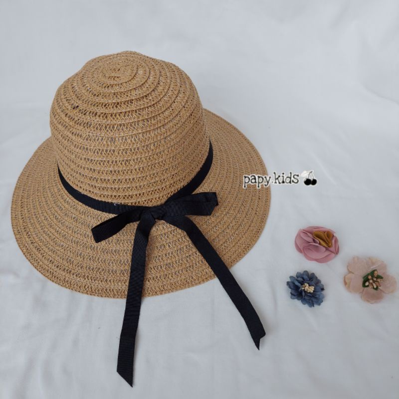 Jual Topi pantai jala pita kecil PO10 /Summer hat/ Topi pantai dewasa | Shopee Indonesia