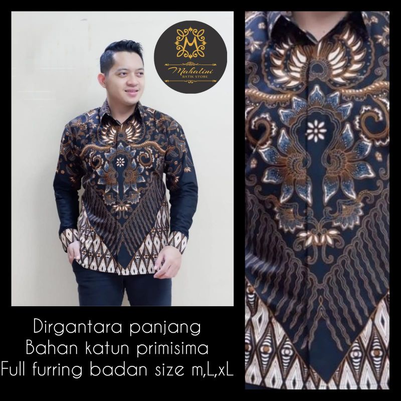 Jual Batik Cowok Keren Kekinian Moderen Mahalini Batik Terbaru Keren ...