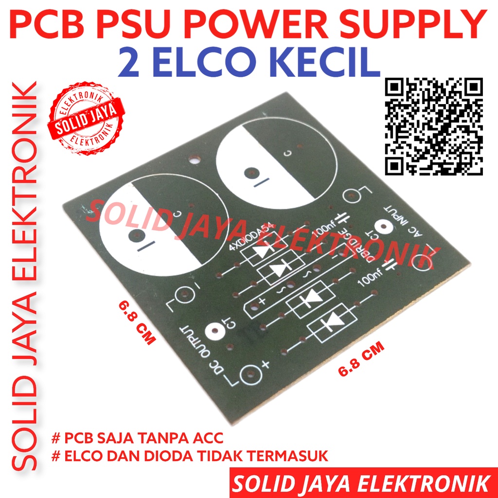 Jual PCB PSU 2 ELCO KECIL CAPASITOR KAPASITOR ELKO POWER SUPLY REGULATOR POWER SUPPLY CIRCUIT ...