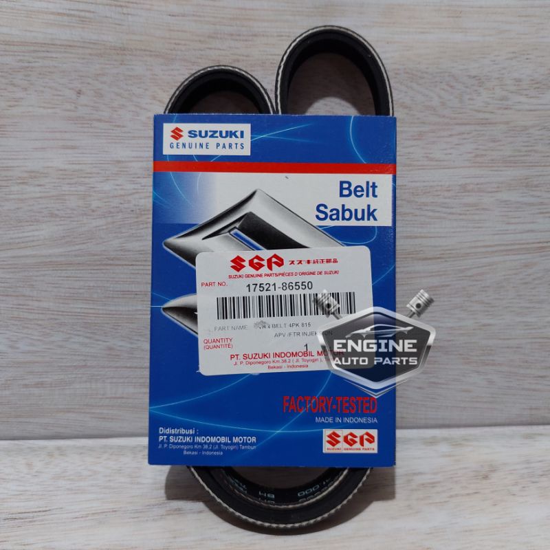 Jual Tali kipas van belt fan belt apv / futura injeksion 4pk 815 no part 17521-86550L000 ...