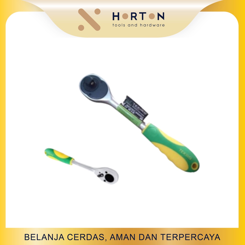 Jual TEKIRO Stang Ratchet Gagang Karet 1/2" x 10" Rachet Handle Raket ...