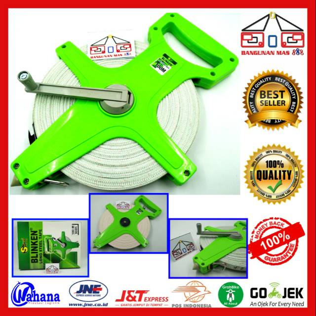 Jual METERAN TANCAP 100 METER - METERAN TANAH - METERAN GAGANG FIBER ...