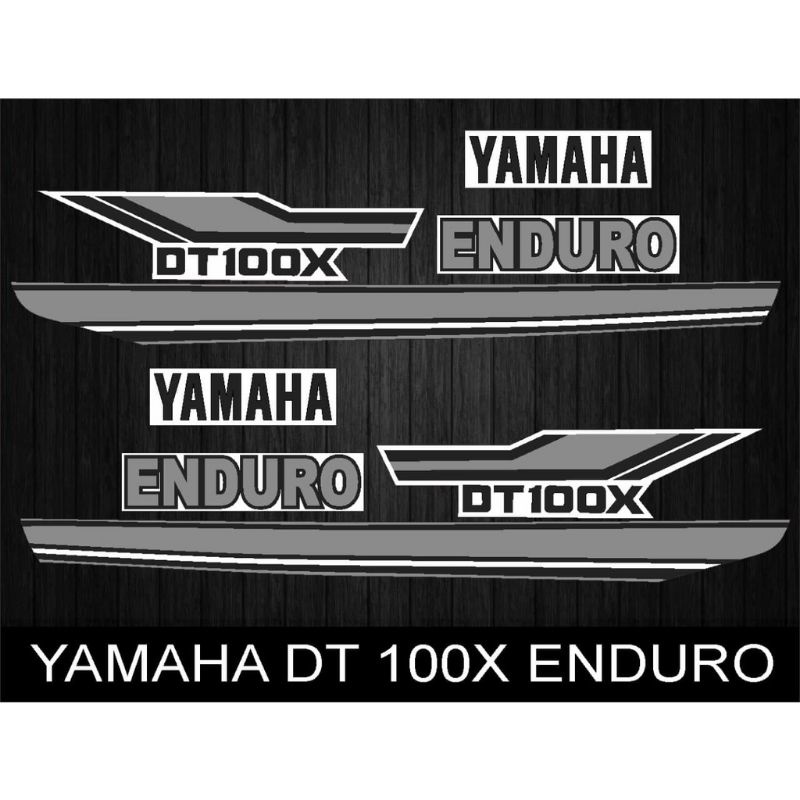 Jual stiker variasi list body motor YAMAHA DT 100x ENDURO | Shopee ...