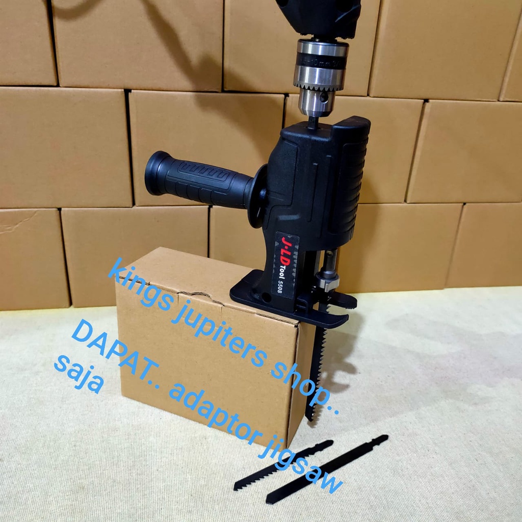 Jual JADI ADAPTOR GERGAJI JLD atau DEKWE pasang di bor 10mm 13mm KAYU ...