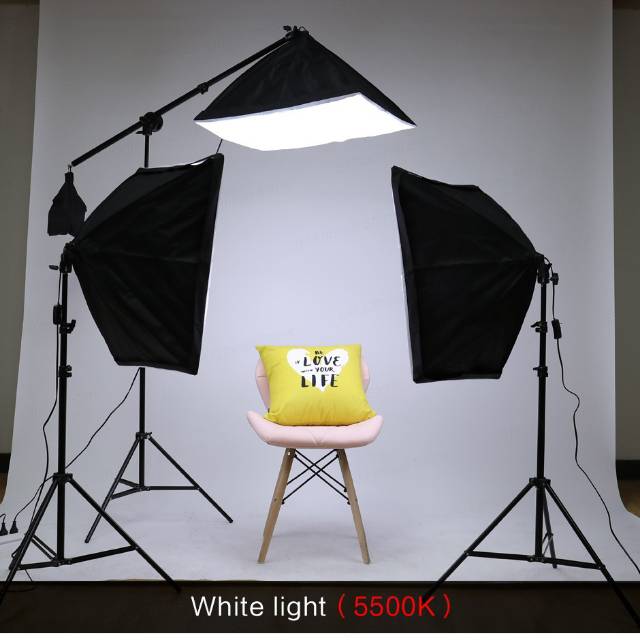 Jual Paket softbox lighting kit - softbox continuous - softbox boom arm ...