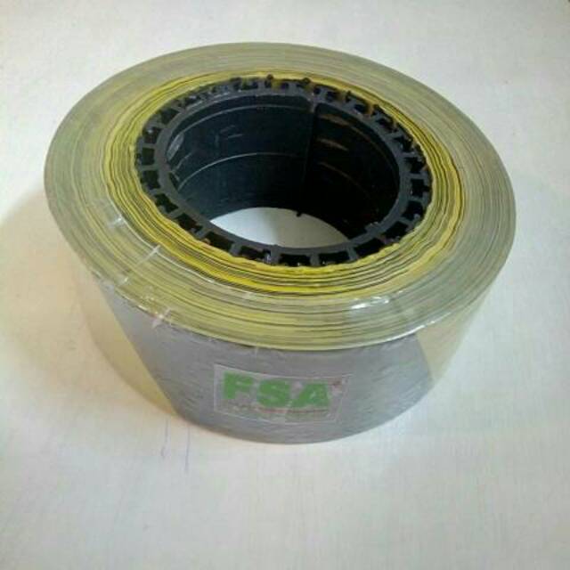Jual Barricade Line Safety Line Kuning Hitam Tali Pembatas 3 inci X 500 ...