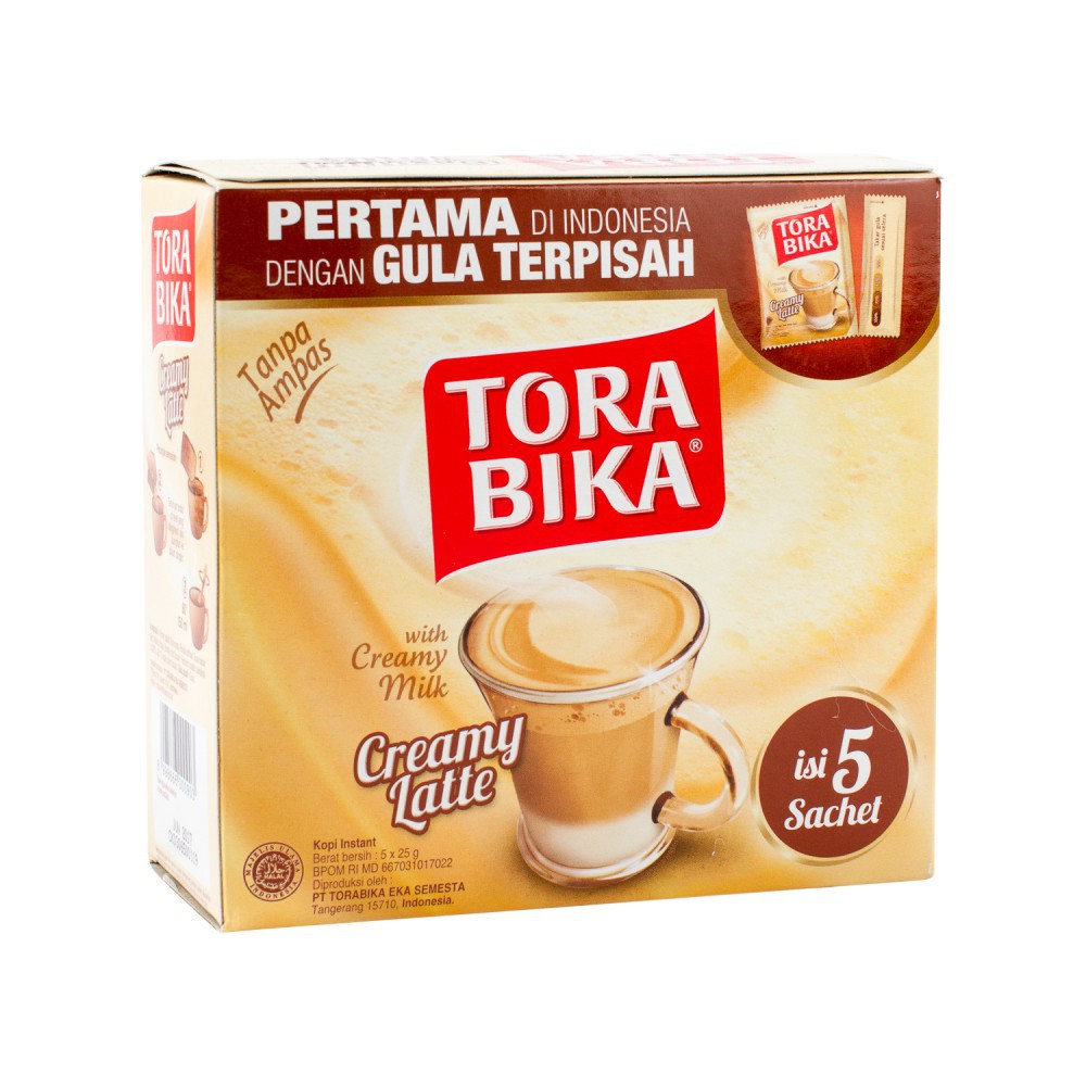 Jual TORABIKA CREAMY LATTE 5X25GR - Farmers Market | Shopee Indonesia