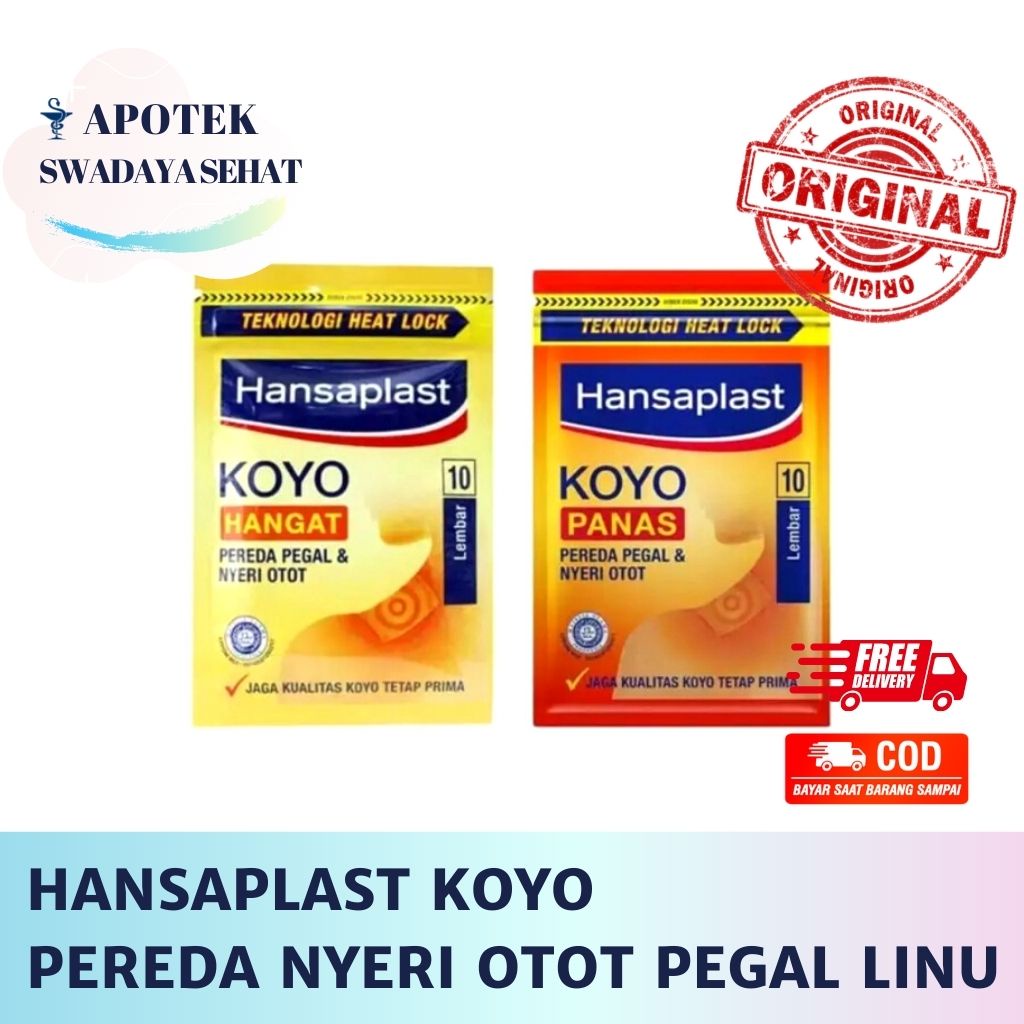 Jual HANSAPLAST KOYO Hangat dan Panas Isi 10 - Pereda Nyeri Otot Pegal ...