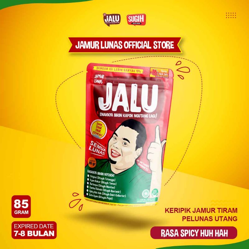 Jual Jamur Lunas JALU | Jamur Crispy Varian Rasa Spicy HuhHah | Shopee ...