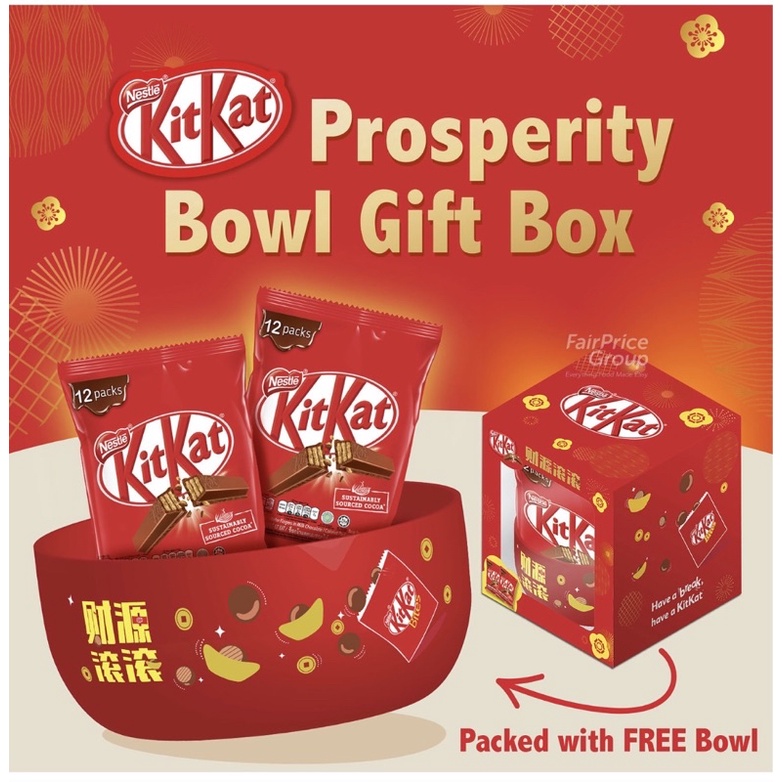 Jual CNY KitKat Prosperity Bowl Gift Set | Shopee Indonesia