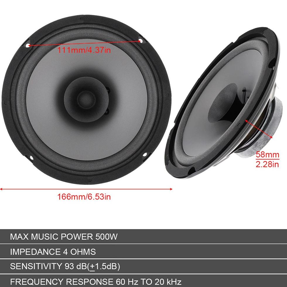 Jual Speaker Subwoofer Mobil Hifi 4 Inch - 6,5 Inch 100W - 500W 1Pcs ...