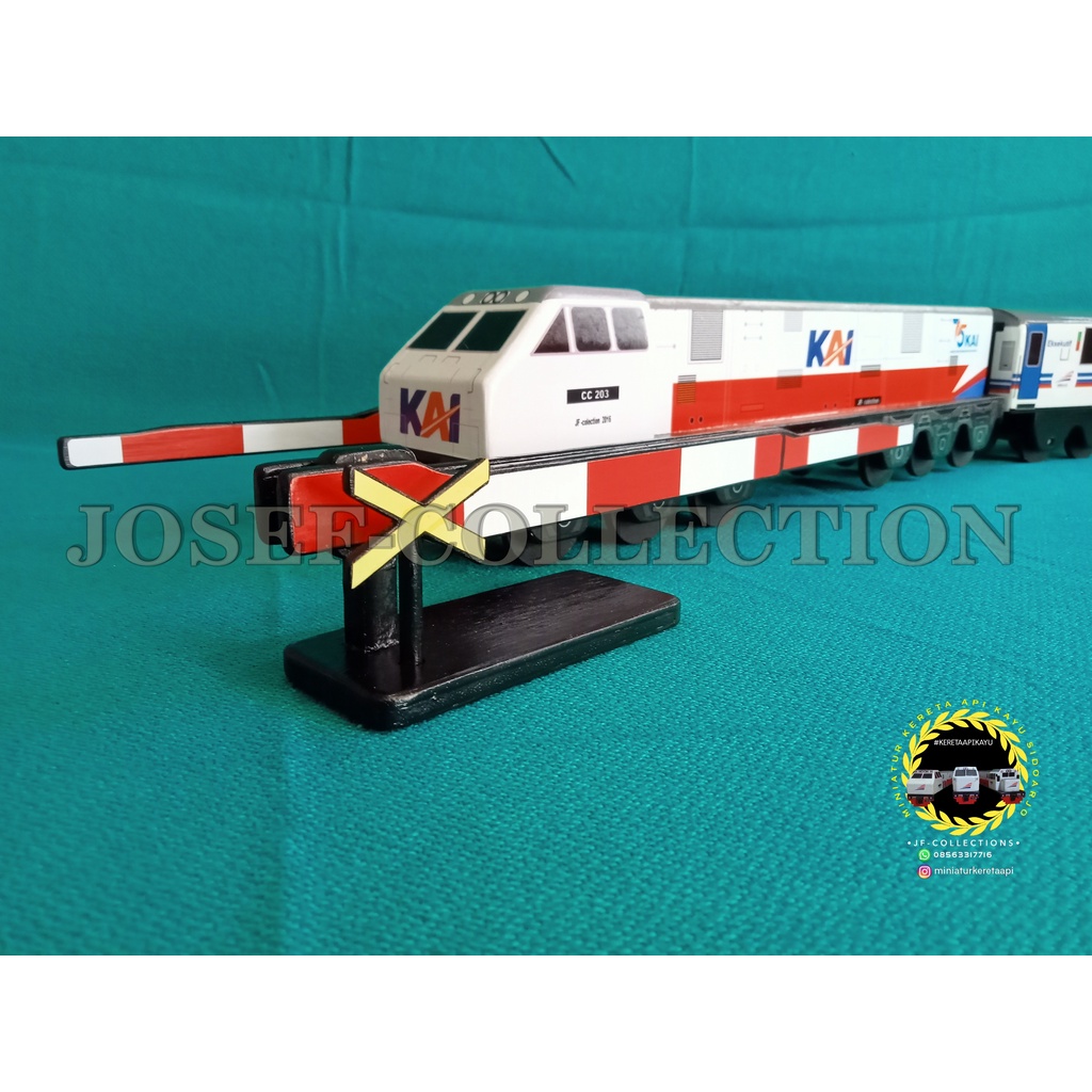 Jual MINIATUR KERETA API KAYU SIDOARJO-PALANG PINTU PERLINTASAN ...
