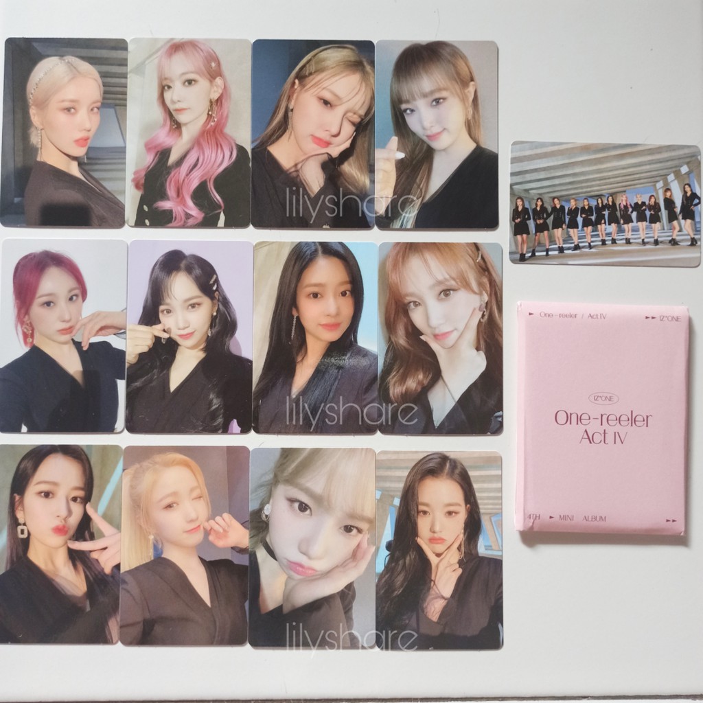 Jual (SHARING) IZ*ONE Special Photocard Preorder ONE-REELER Act IV Mini Album IZONE Onereeler ...