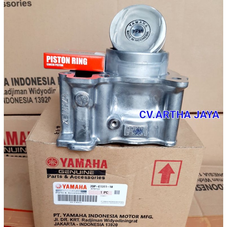 Jual CYLINDER BLOK BORING BURENG SET + KOMPLIT PISTON KIT SET ORIGINAL ASLI YAMAHA 2DP N MAX 150 ...