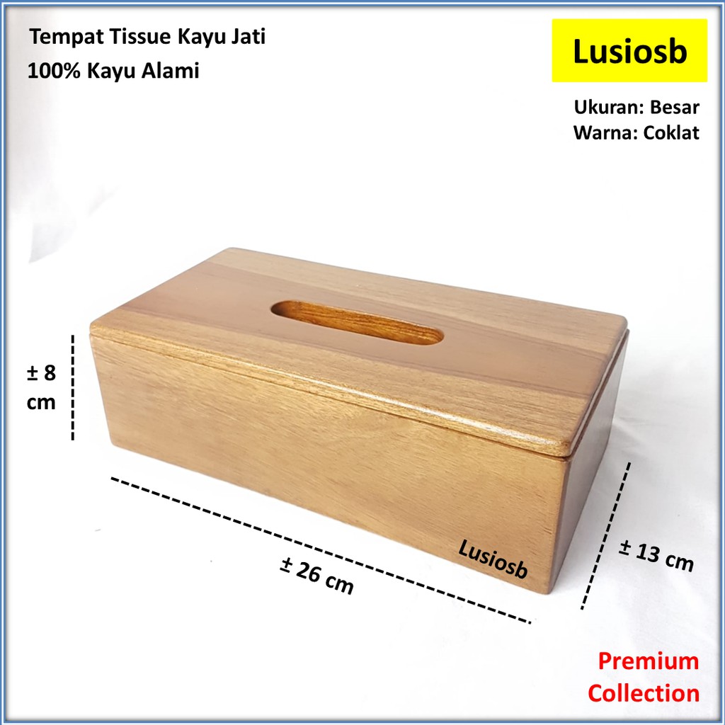 Jual Tempat Tissue Kayu Jati / Kotak Tissue / Wooden Tissue Box ...