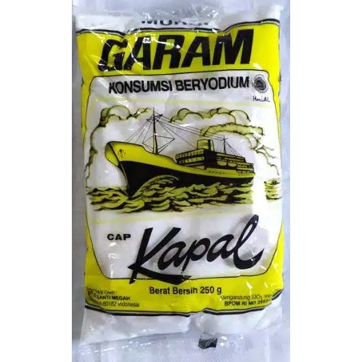 Jual Garam Cap Kapal - Garam Kapal 250gr (2pcs) | Shopee Indonesia