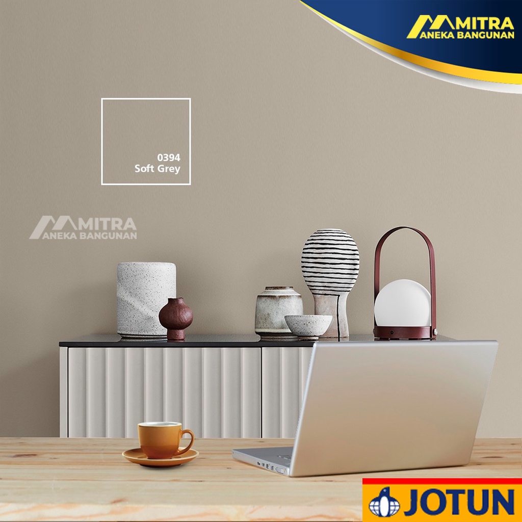 Jual CAT TEMBOK JOTUN INTERIOR EKSTERIOR WARNA SOFT GREY 0394 / BEIGE ...