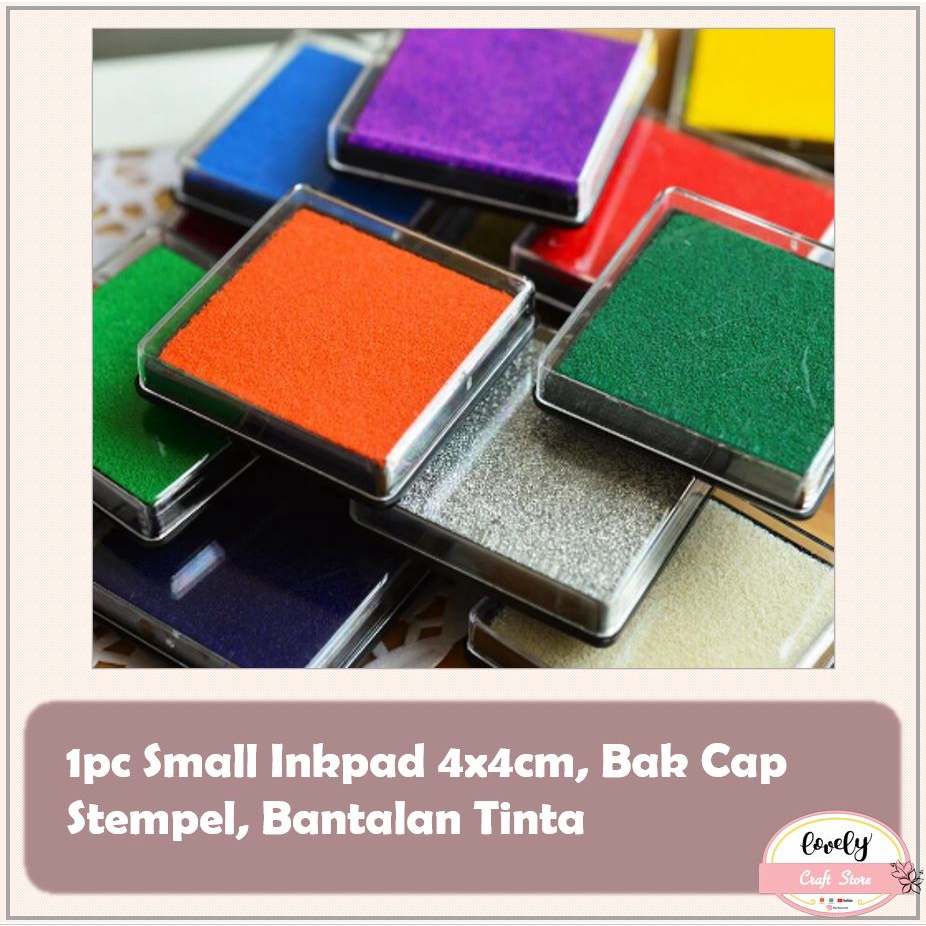 Jual LovelyCraftStore | 4x4cm color Inkpad, Bantalan Stempel Tinta ...