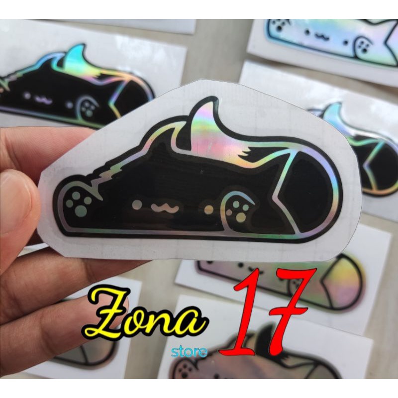 Jual stiker sticker emot kucing lucu hologram | Shopee Indonesia