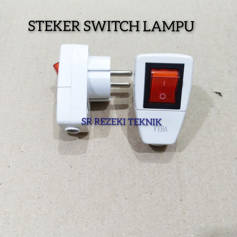 Jual Steker lampu Switch / Colokan listrik Saklar On Off | Shopee Indonesia