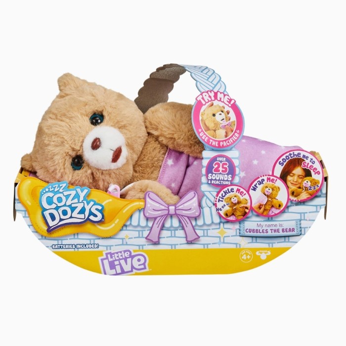 Jual Little Live Pets Cozy Dozy Cubbles The Bear Original | Shopee ...