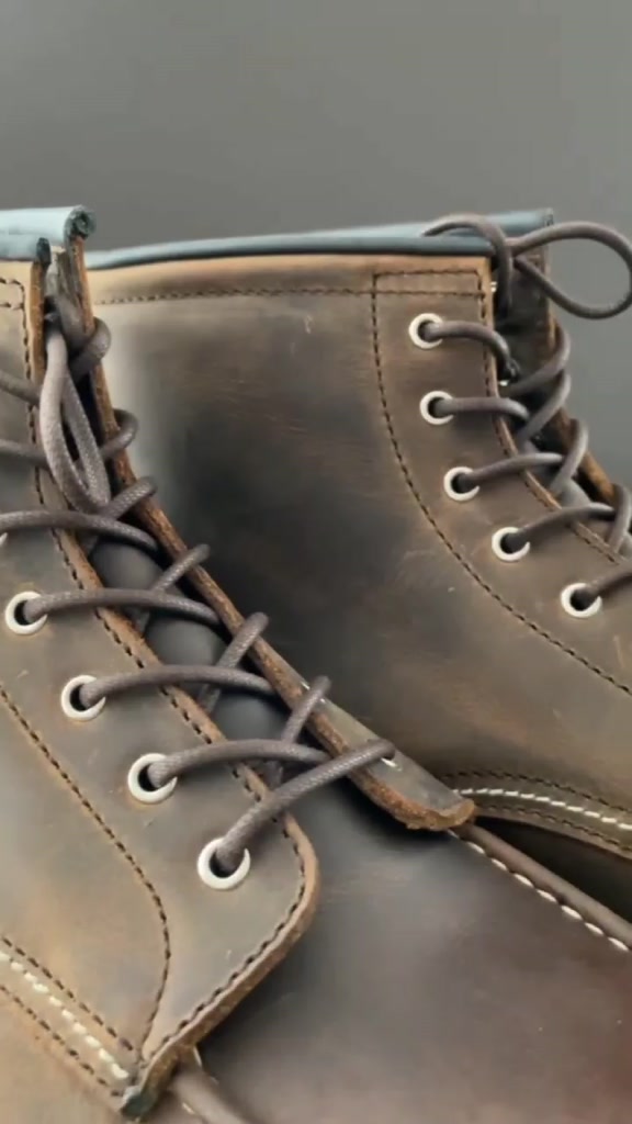 Jual Lennox Aztec Tan - Sepatu Kulit Moc Toe Boots Rugged Style Crazy ...