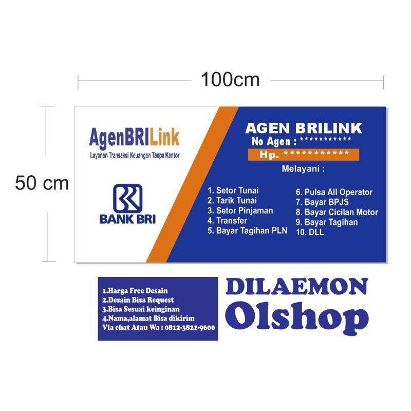 Jual spanduk BRI link | Shopee Indonesia