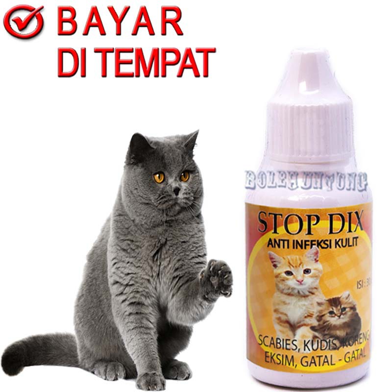 Jual STOP DIX OBAT JAMUR KUCING SAKIT KORENG SCABIES LUKA INFEKSI KULIT ...