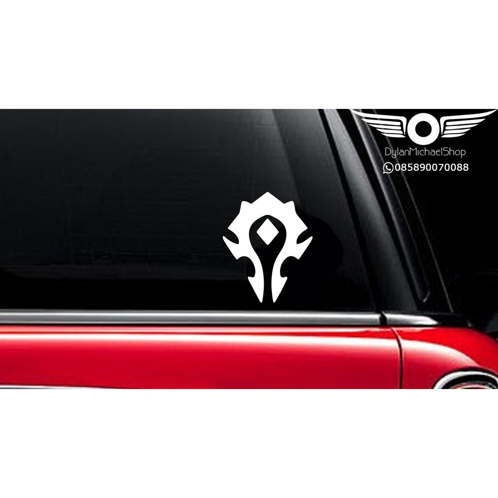 Jual Stiker Kaca Mobil World of Warcraft The Horde Car Sticker bumper ...