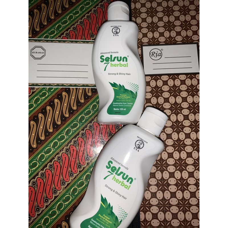 Jual Shampo Selsun 7 Herbal 120 Ml - Shampoo Antiketombe [Botol 120 Ml ...