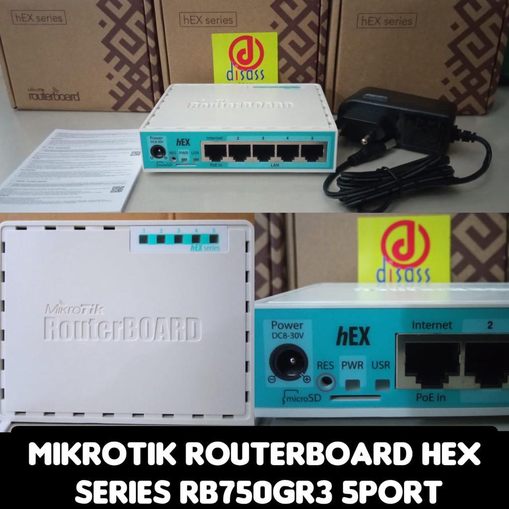 Jual Mikrotik Rb 750gr3 Hex Rb 750 Gr3 Routerboard Disass Jogja Shopee Indonesia