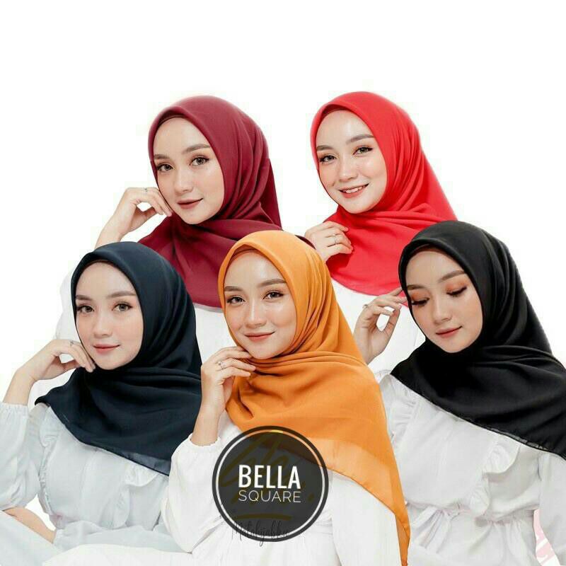 Jual AV - JILBAB SEGI EMPAT BELLA SQUARE / JILBAB POLOS PREMIUM MURAH ...