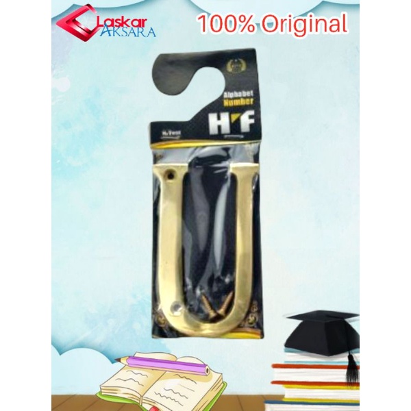 Jual [ variasi ] Huruf A - Z & Garis Miring (/) | Huruf Kuningan Untuk ...