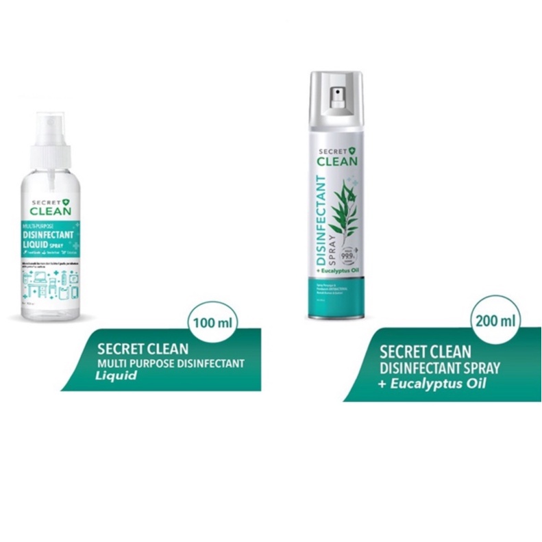 Jual Secret Clean Disinfectant(Liquid Spray/Eucalyptus Oil) | Shopee ...