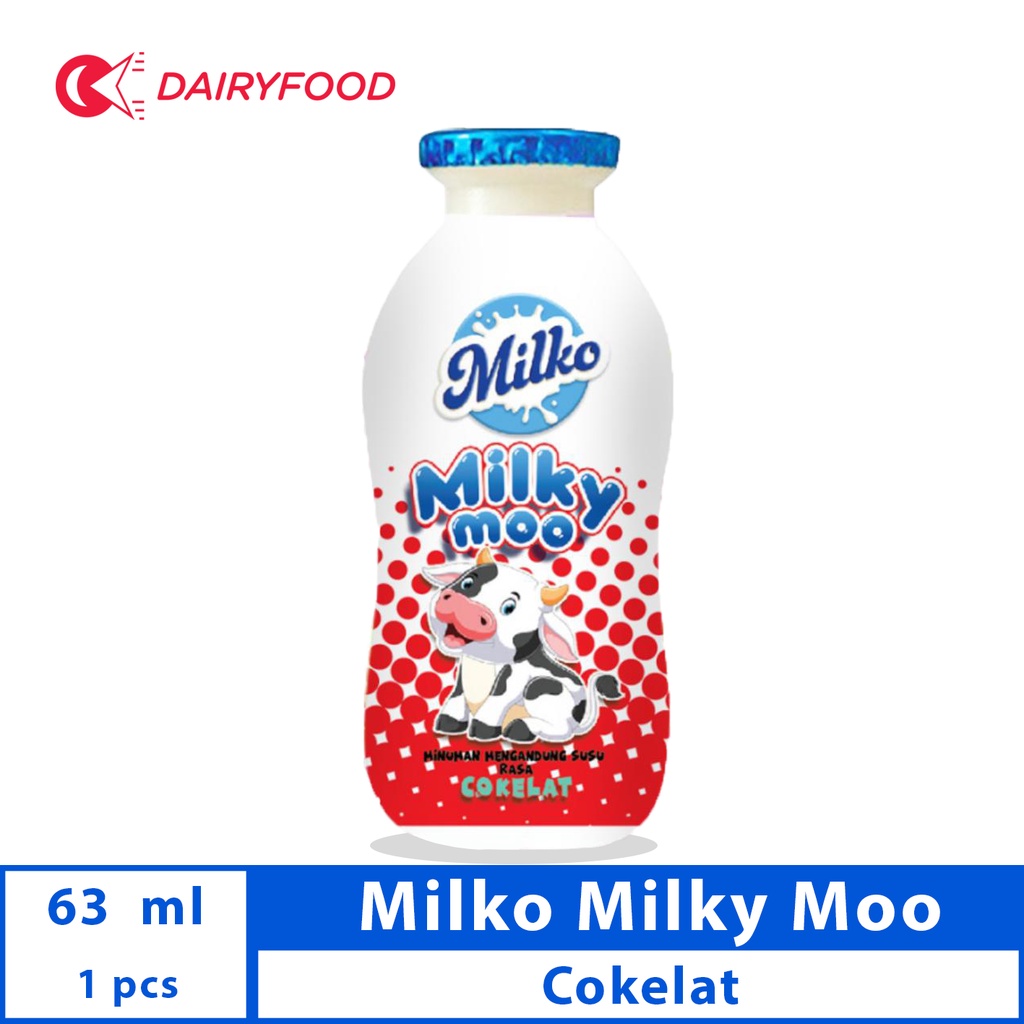 Jual MILKO MILKY MOO CHOCOLATE 63 ML SUSU COKLAT ( PAKET 5 PCS ...