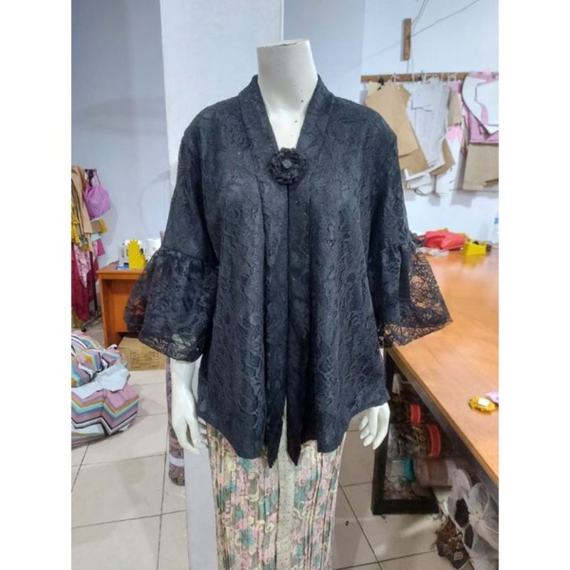 Jual Atasan Kebaya Brokat Floy Kartini Modern Simpel | Shopee Indonesia