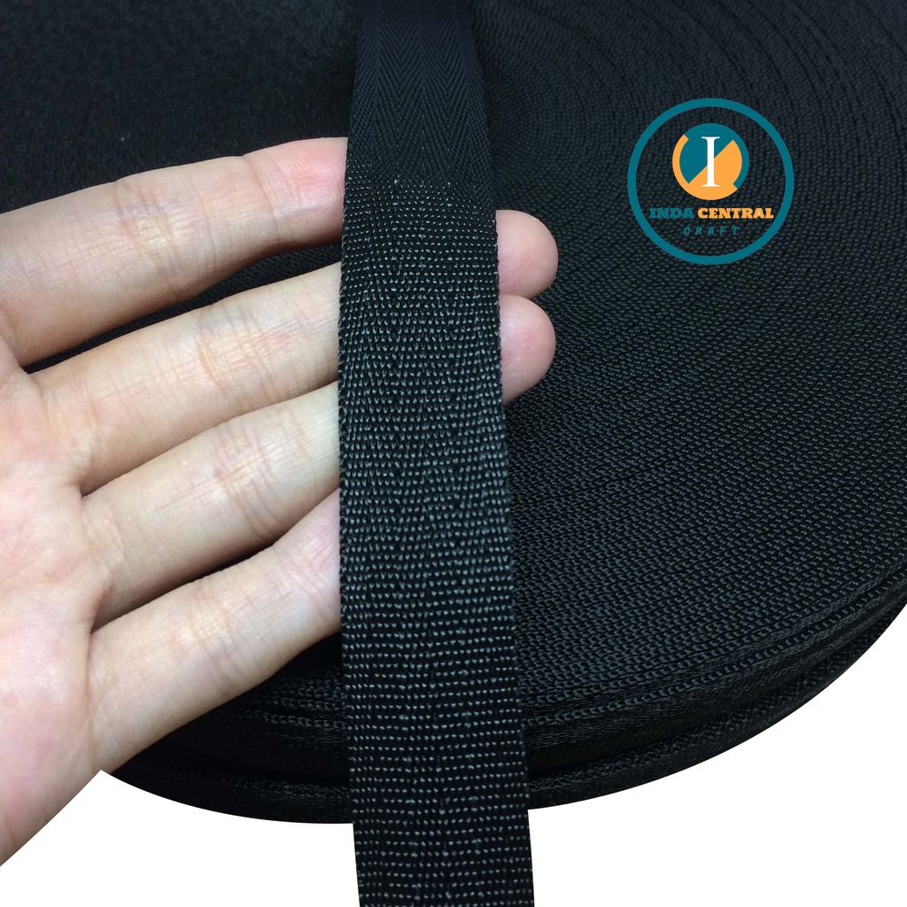 Jual TALI WEBBING TAS SAFETY BELT KTB 2.0 CM HITAM METERAN | Shopee ...