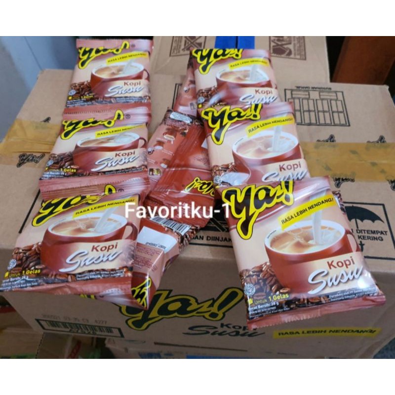 Jual Kopi YA Susu,Lebih Nendang 28gr. 1 Renteng Isi 10 Sachet | Shopee ...
