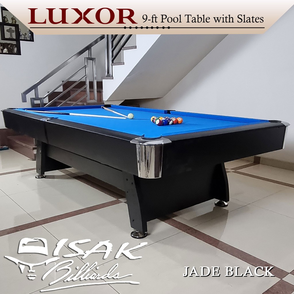 Jual Luxor Black 9 ft Pool Table | Batu Slate Meja Billiard Biliar 9ft ...