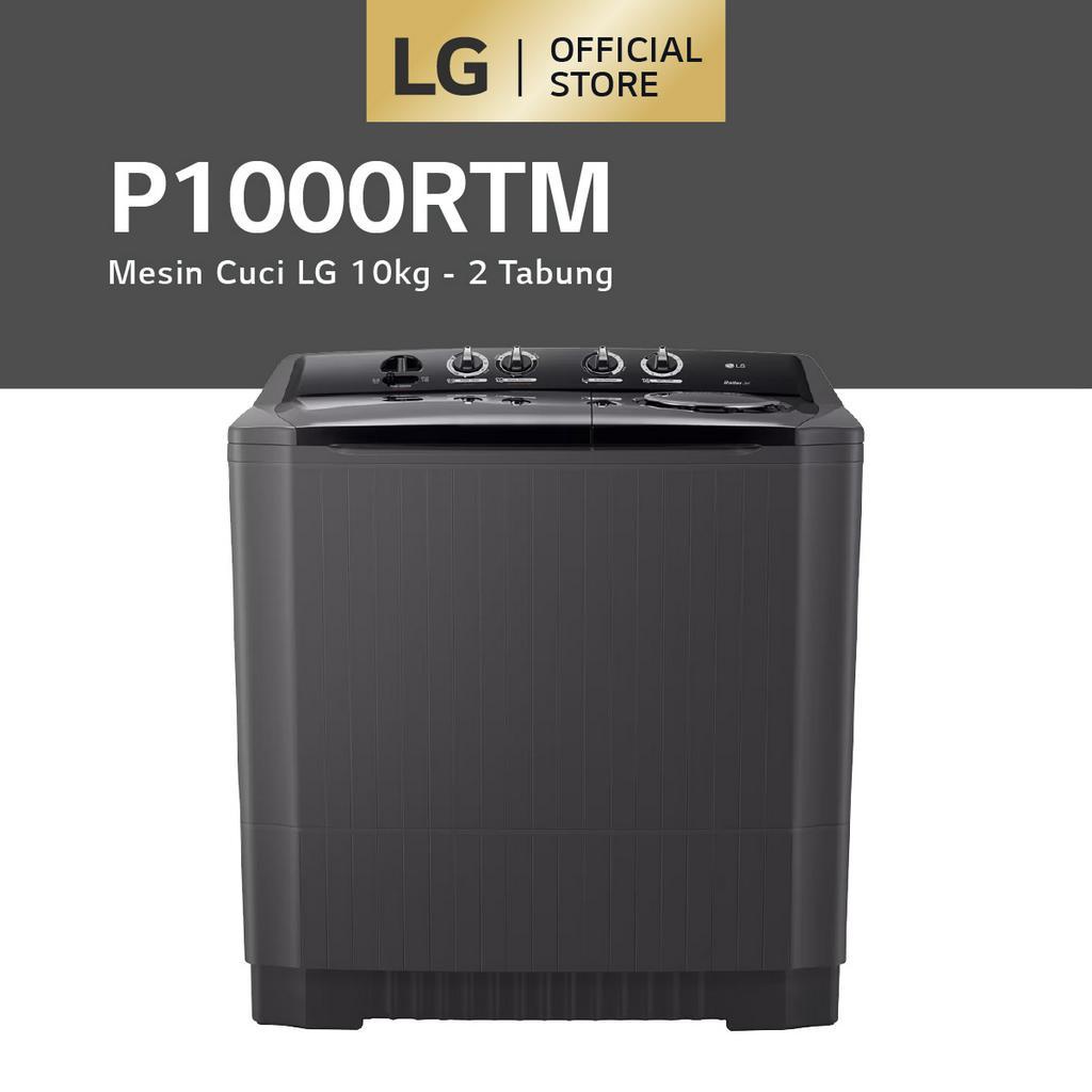 Jual LG MESIN CUCI WASHING MACHINE 10KG, 2 Tabung Top Loading | Dengan Pengering & Roller Jet ...
