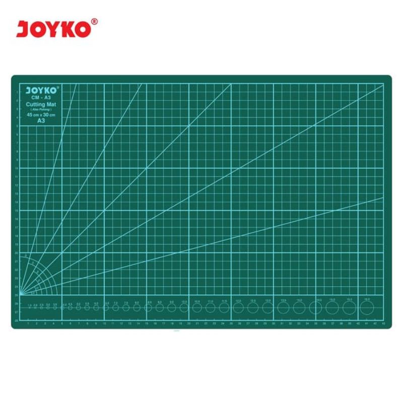 Jual JOYKO Cutting Mat A3 Alas Potong Kertas ukuran 45x30cm Tatakan Pemotong Kertas Joyko CM-A3 ...