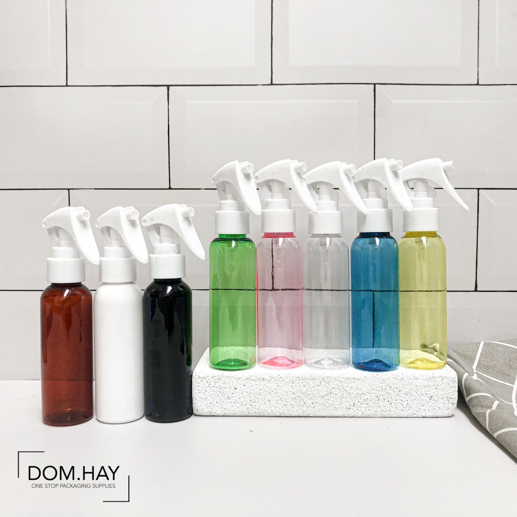 Jual Botol Trigger Spray Putih 100ml Plastik PET Botol Semprot Tanaman Handsanitizer ...